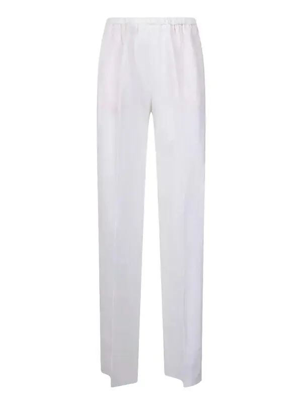 FORTE_FORTE Elasticated Trousers - White