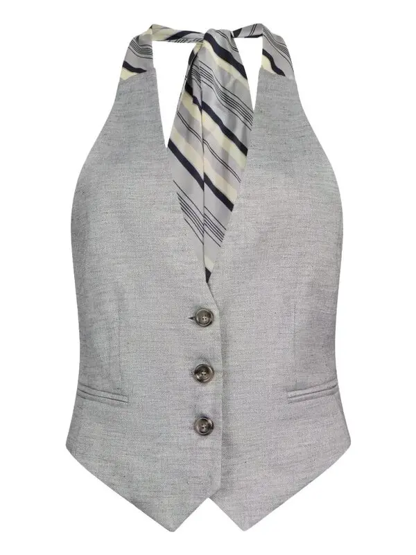 Liu Jo V-neck Waistcoat - Grey