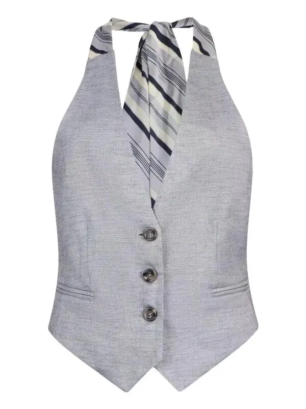 Liu Jo V-neck Waistcoat - Grey