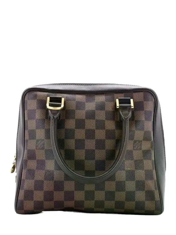 LOUIS VUITTON Brera Handbag Damier Satchel - Brown
