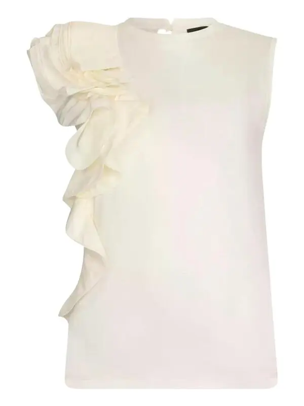Liu Jo Ruffled Top - Neutrals