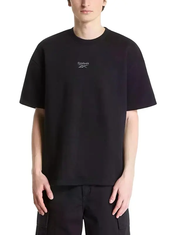 REEBOK Logo-detail T-shirt - Black