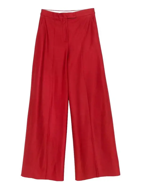 Max Mara Wide-leg Trousers - Red
