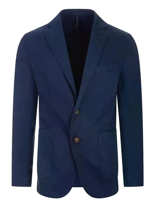 RUSSOCAPRI Oxford Cotton Blazer - Blue