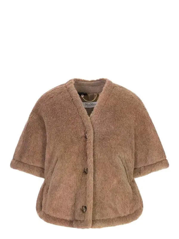 Max Mara Fiorire4 Short Sleeve Cape - Brown