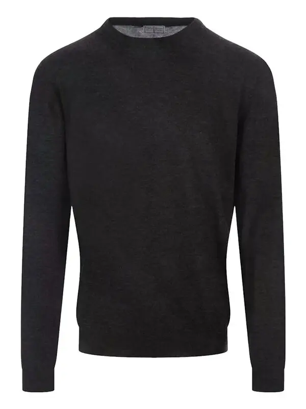 Fedeli Argentina Crew-neck Sweater - Black