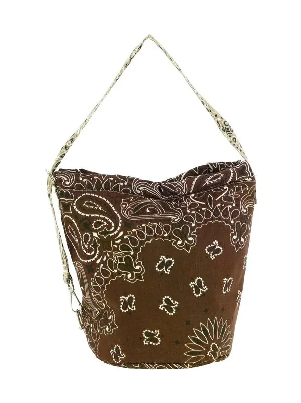 CALL IT BY YOUR NAME Seau Bandana-print Bucket Bag - Brown