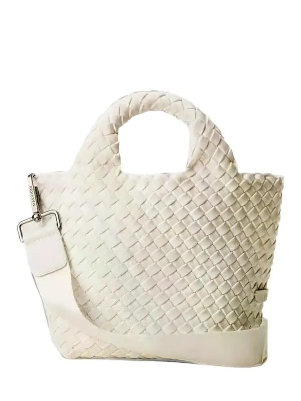 NAGHEDI Small St. Barths Interwoven Tote Bag - Neutrals