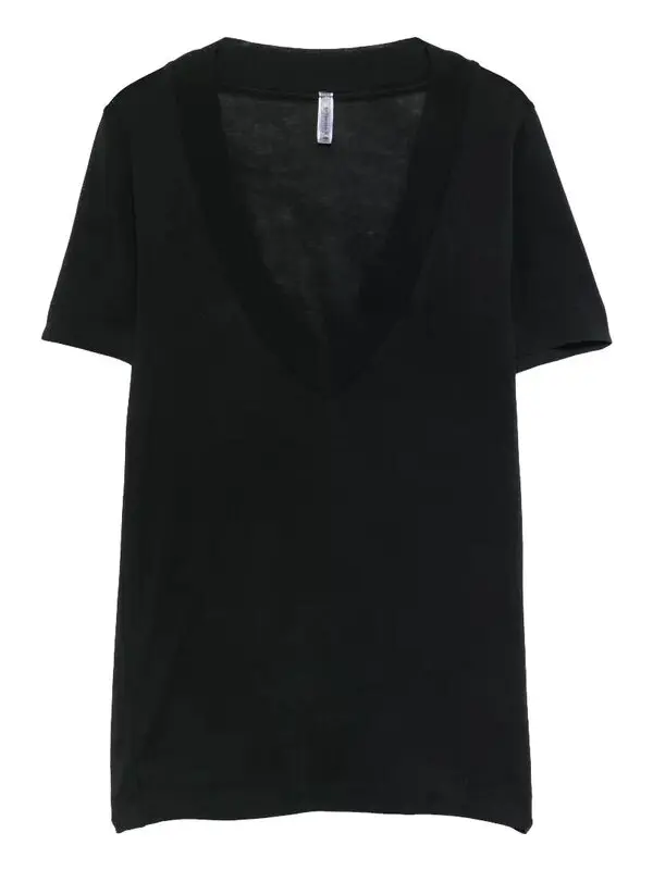 DANIELE FIESOLI V-neck Ultralight T-shirt - Black