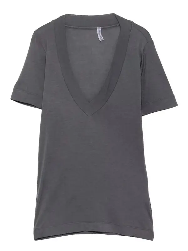 DANIELE FIESOLI V-neck Short-sleeve T-shirt - Grey