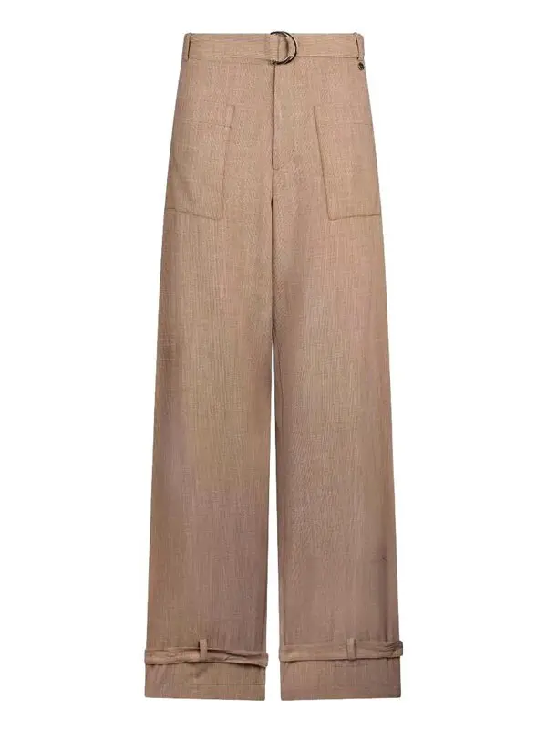 Liu Jo Belted Trousers - Neutrals