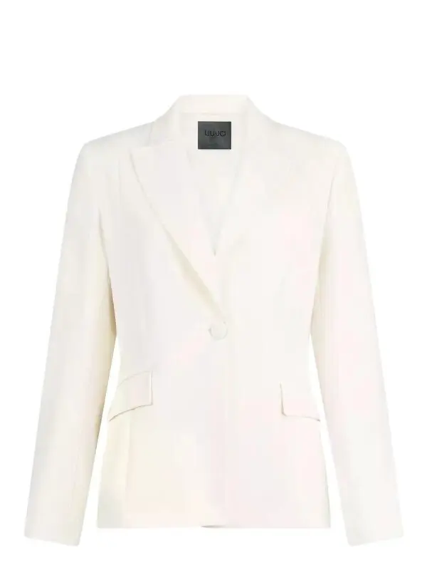 Liu Jo Single-breasted Blazer With Flap Pockets - Neutrals