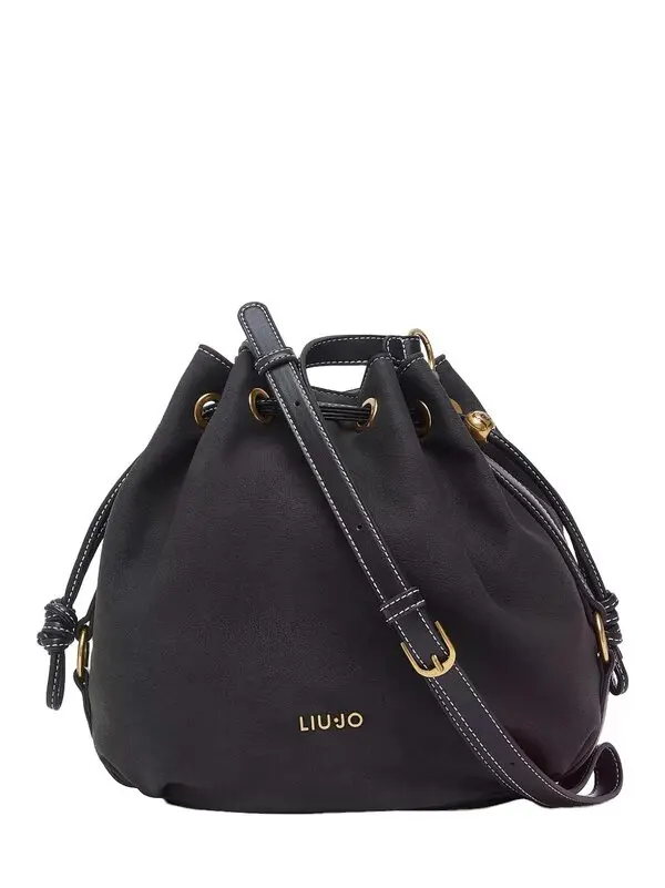Liu Jo Medium Drawstring Crossbody Bag - Black