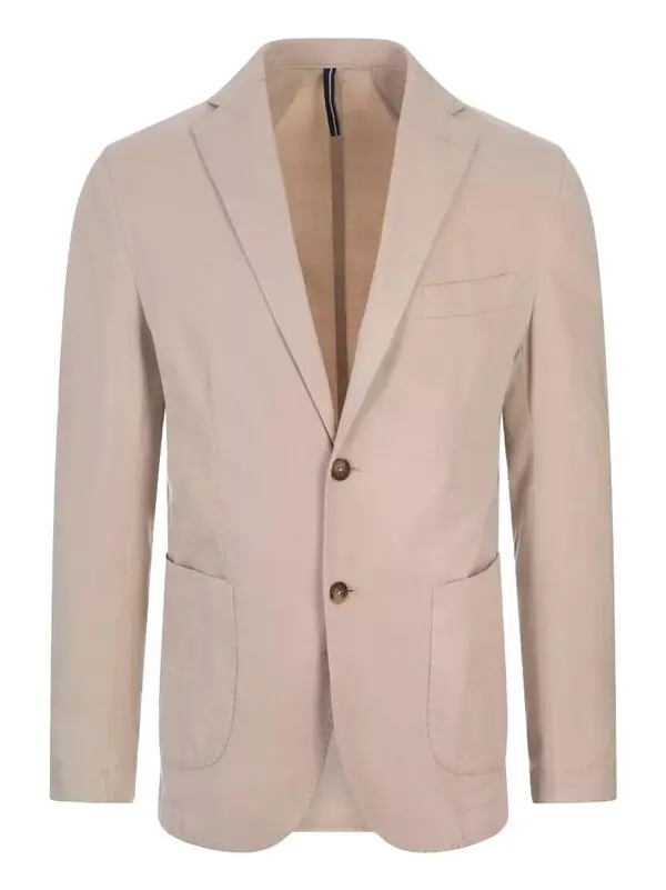 RUSSOCAPRI Oxford Single-breasted Blazer - Brown