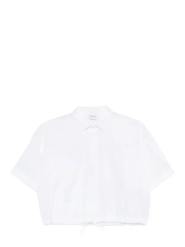 Aspesi Drawstring Hem Cotton Shirt - White