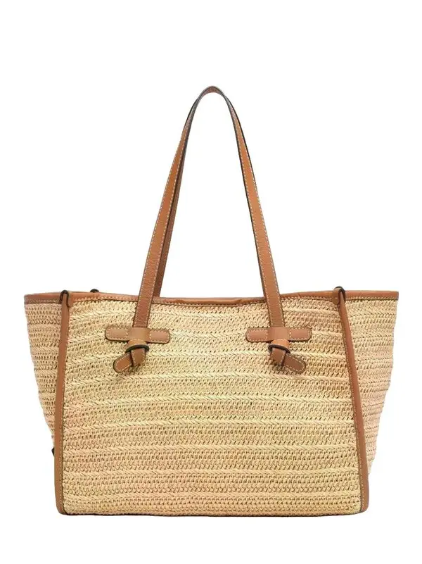 GIANNI CHIARINI Knot Detail Tote Bag - Neutrals