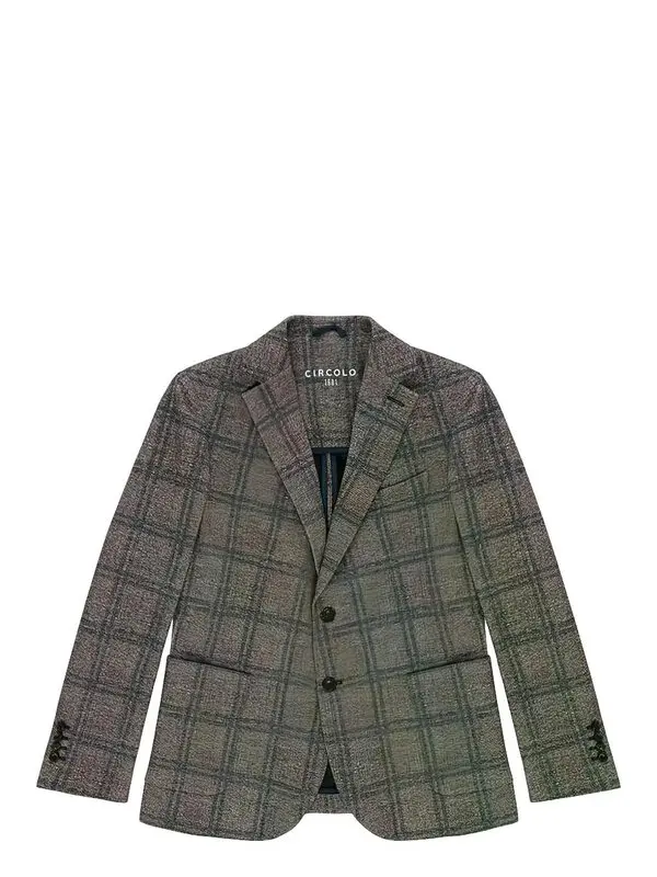 CIRCOLO 1901 Checked Blazer - Brown