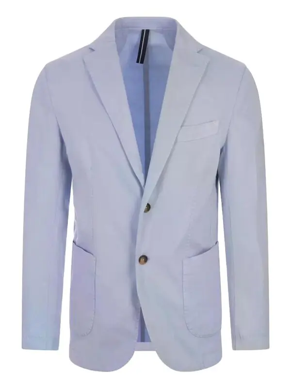 RUSSOCAPRI Button Oxford Blazer - Blue