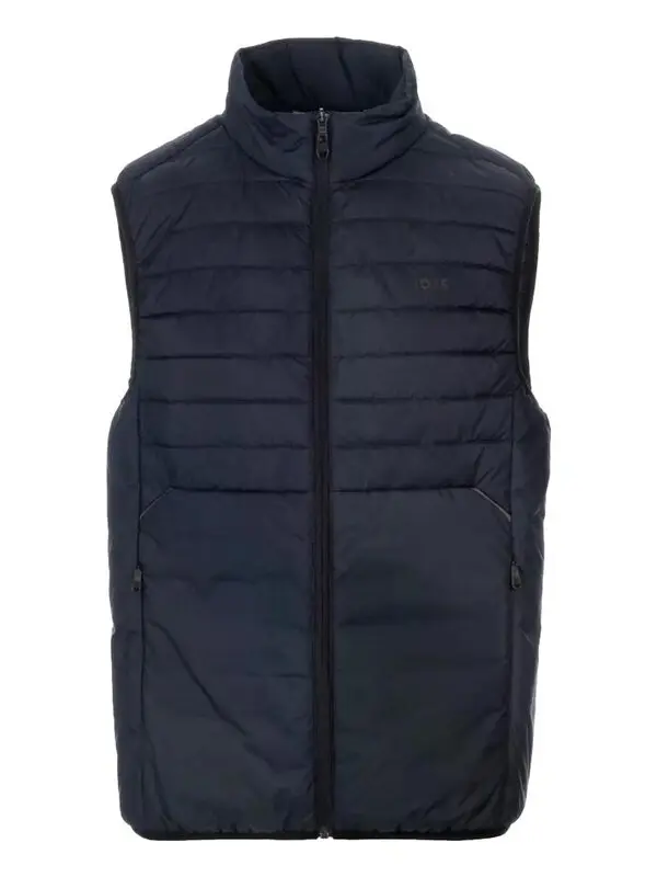 BOSS Quilted Zip Vest - Blue