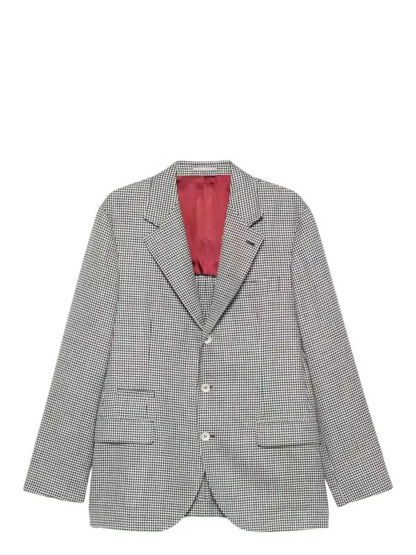 Brunello Cucinelli Houndstooth Blazer - Black