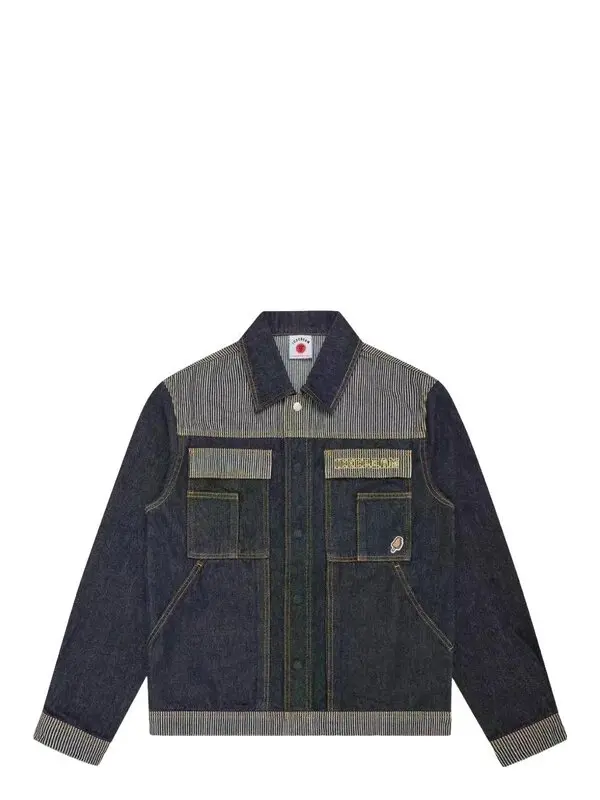 ICECREAM Hickory Panel Chest Pocket Jacket - Blue
