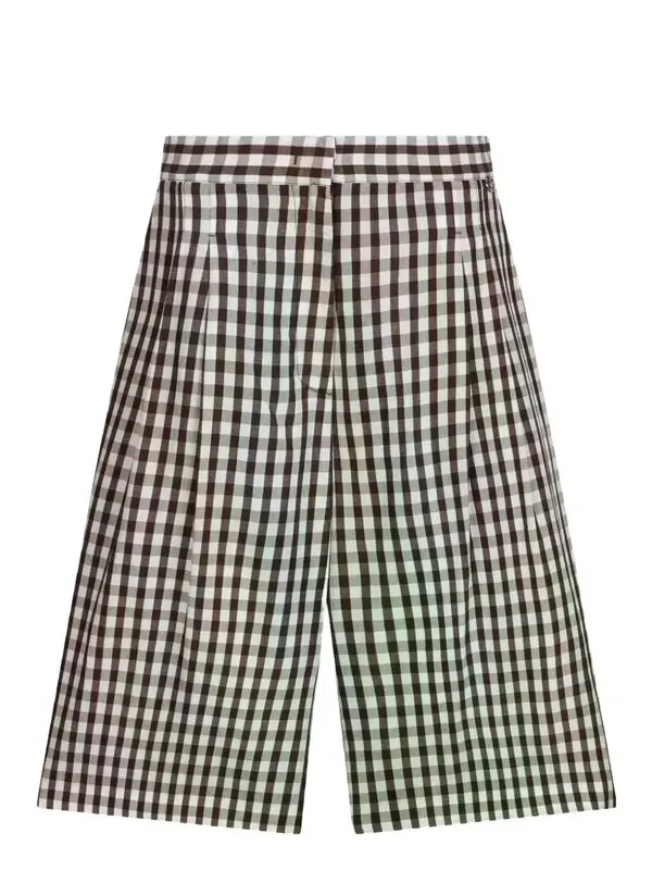 Liu Jo Gingham Bermuda Shorts - Brown