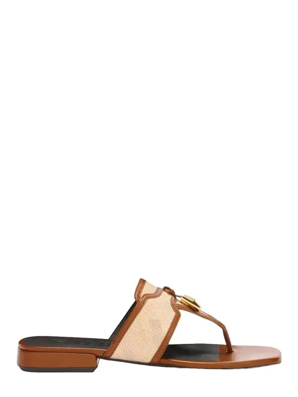 Furla Sandals With Tassels - Brown