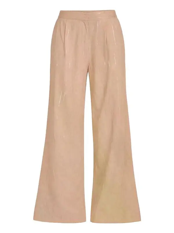 MEIMEIJ Pinstriped Flared Trousers - Neutrals