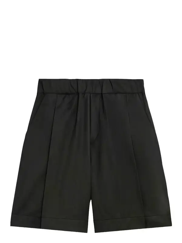 A PAPER KID Elasticated-waistband Shorts - Black