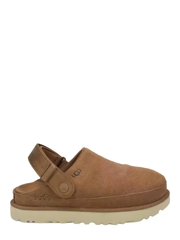 UGG Goldenstar Suede Clogs - Brown