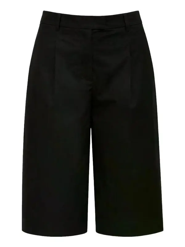 Patrizia Pepe Pleated Shorts - Black