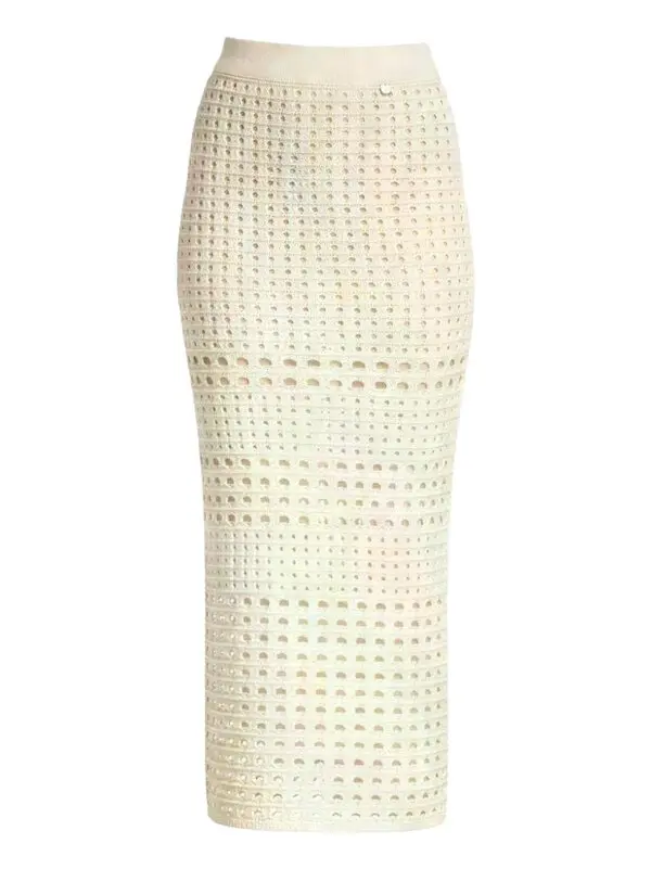 Liu Jo Openwork Skirt - Neutrals
