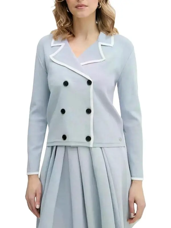 Karl Lagerfeld Double-breasted Cardigan - Blue