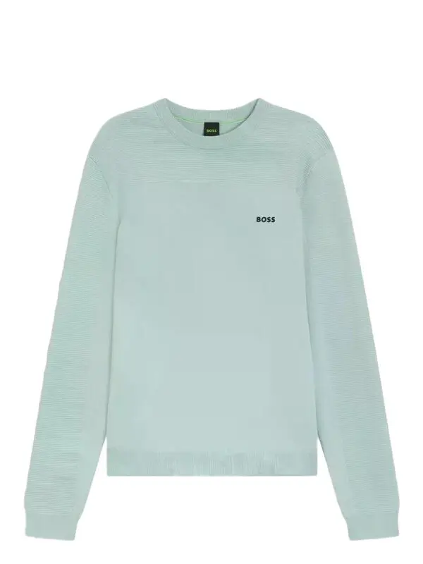 BOSS Long-sleeve Crew Neck Sweater - Green