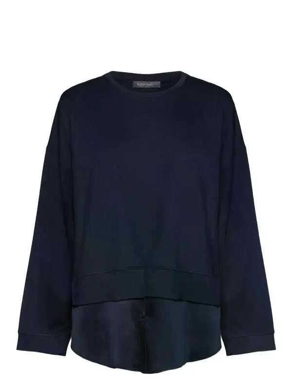 ELENA MIRO` Layered Sweater - Blue