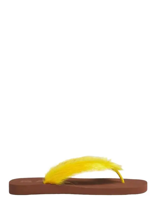 Marni Tread Footbed Flip-flops - Yellow
