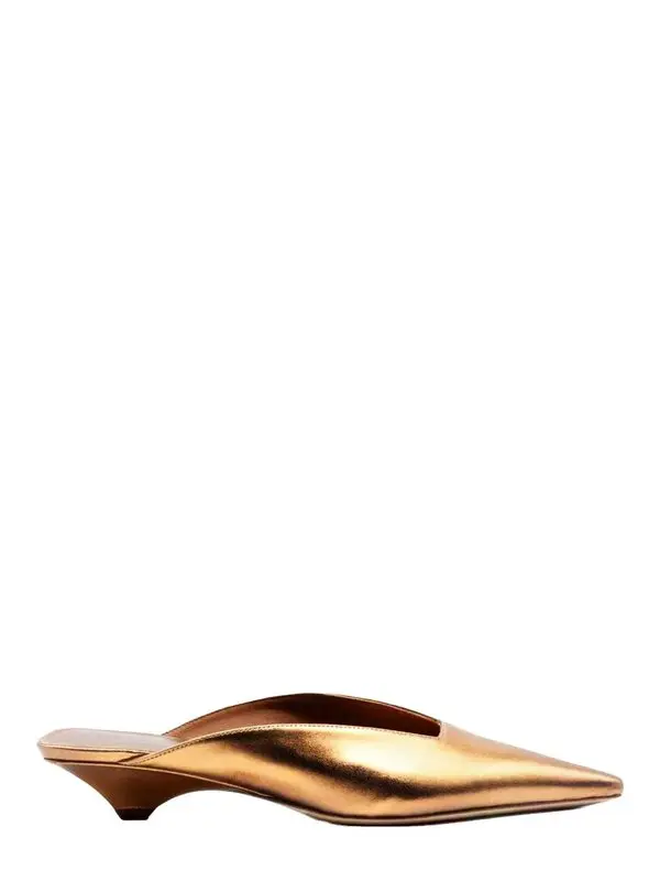 VIC MATIE Pointed-toe Mules - Gold