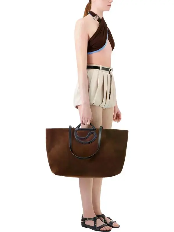 Coperni Cabas Logo-handle Tote Bag - Brown