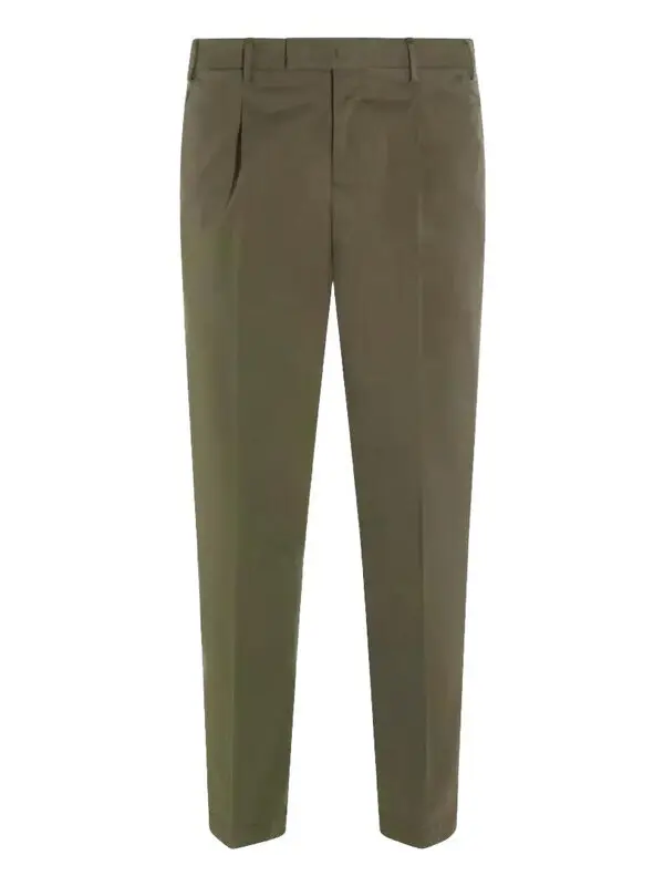 PT TORINO Edge Pleated Trousers - Green