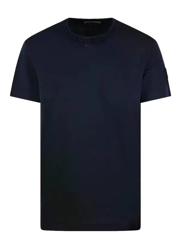 Moncler Knitted Crewneck T-shirt - Blue