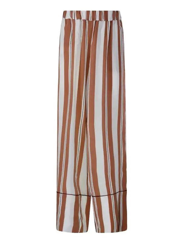 MR.MRS SHIRT Striped Trousers - Brown