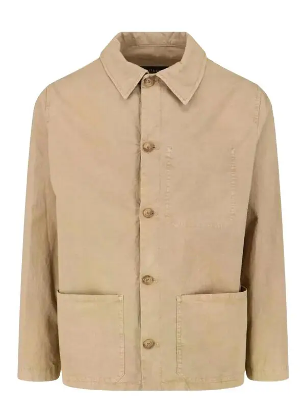 WHITE SAND Buttoned Jacket - Neutrals