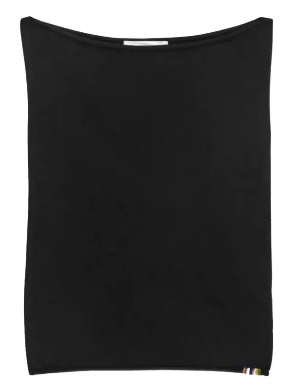 EXTREME CASHMERE X Breeze Boat-neck Top - Black