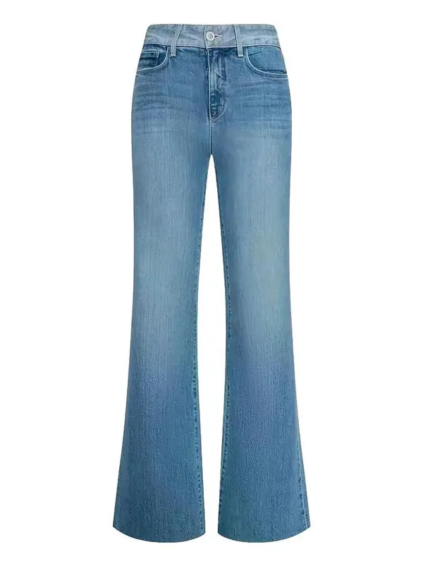 L'Agence Louane Wide Leg Flare Jeans - Blue