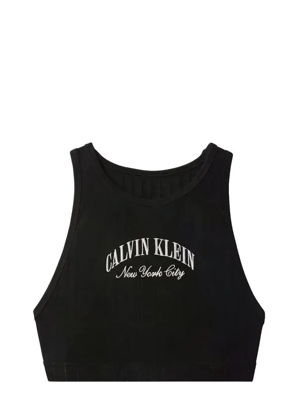 Calvin Klein Heritage Classic Ribbed Bralette - Black