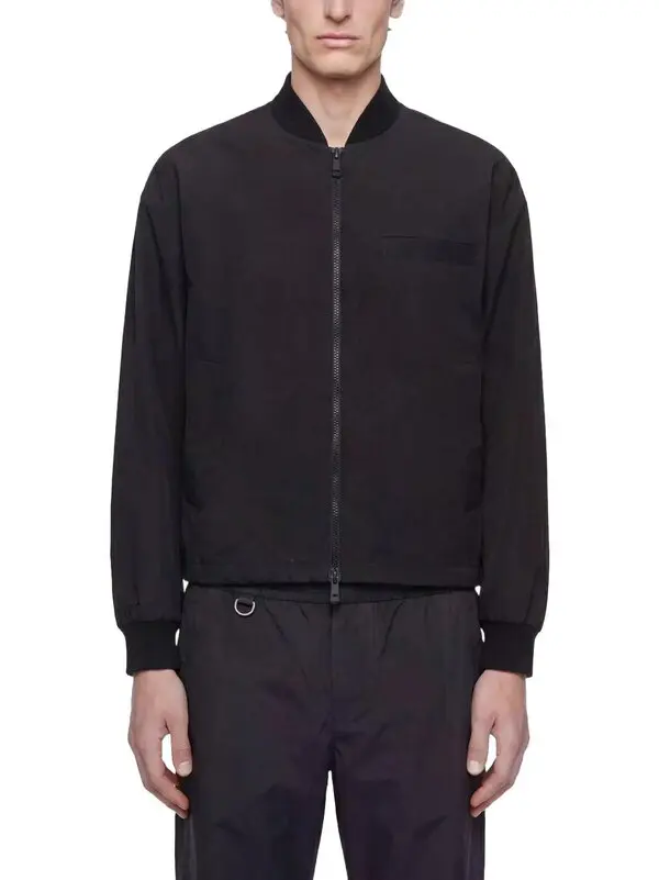 Herno Perforated-panel Bomber Jacket - Black