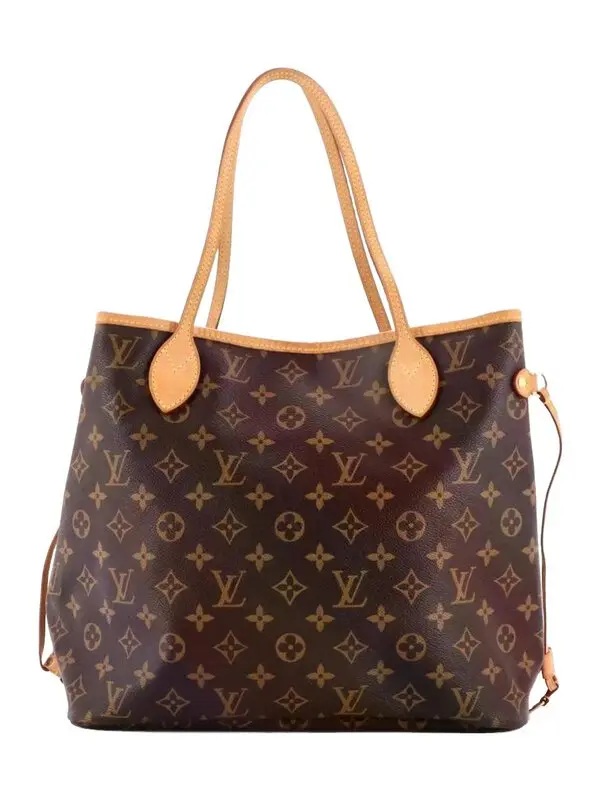 LOUIS VUITTON Neverfull Mm Monogram Canvas Tote Bag - Brown