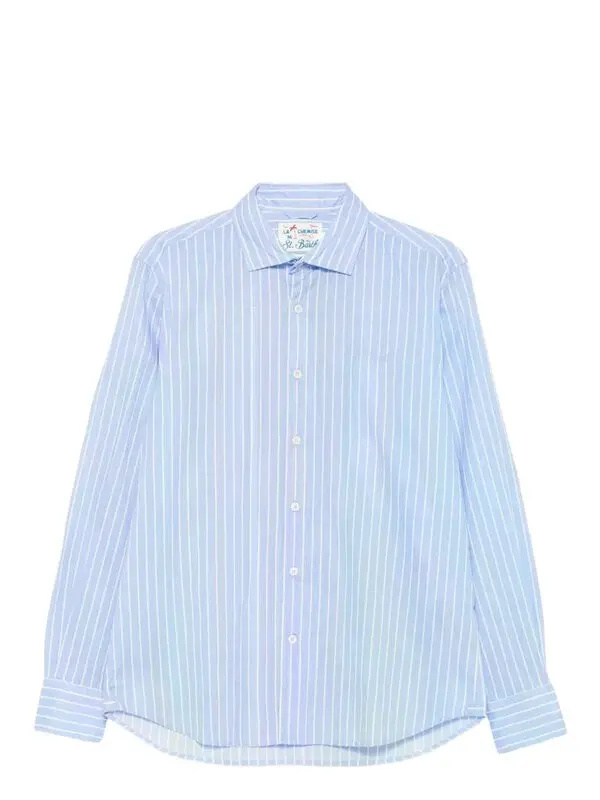 MC2 SAINT BARTH Striped Shirt - Blue