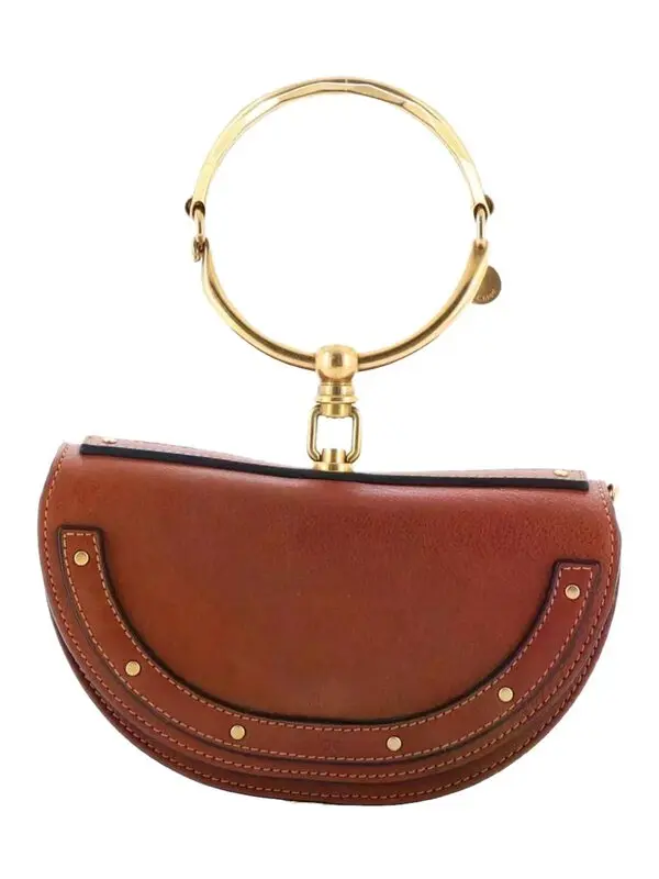 Chloé Nile Leather Mini Crossbody Bag - Brown