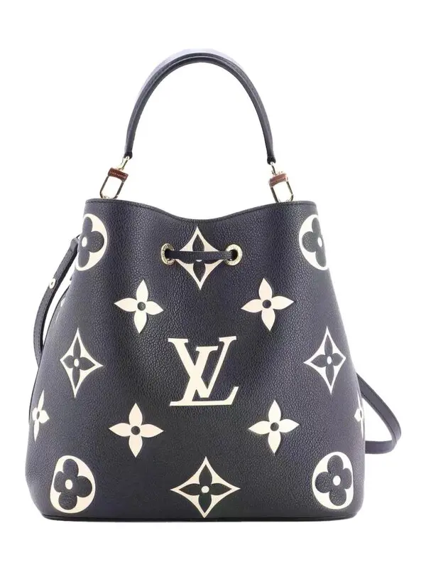 LOUIS VUITTON Monogram Empreinte Giant Mm Neonoe Bucket Bag - Black